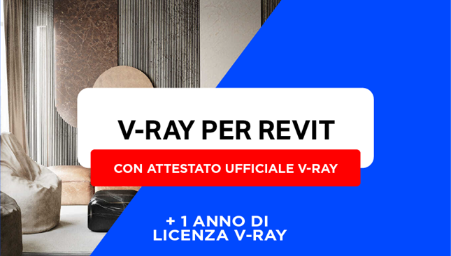 Corso V-ray Per Revit + 1 Anno Di Licenza Software V-ray